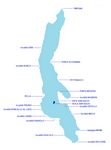 Map for lake Orta